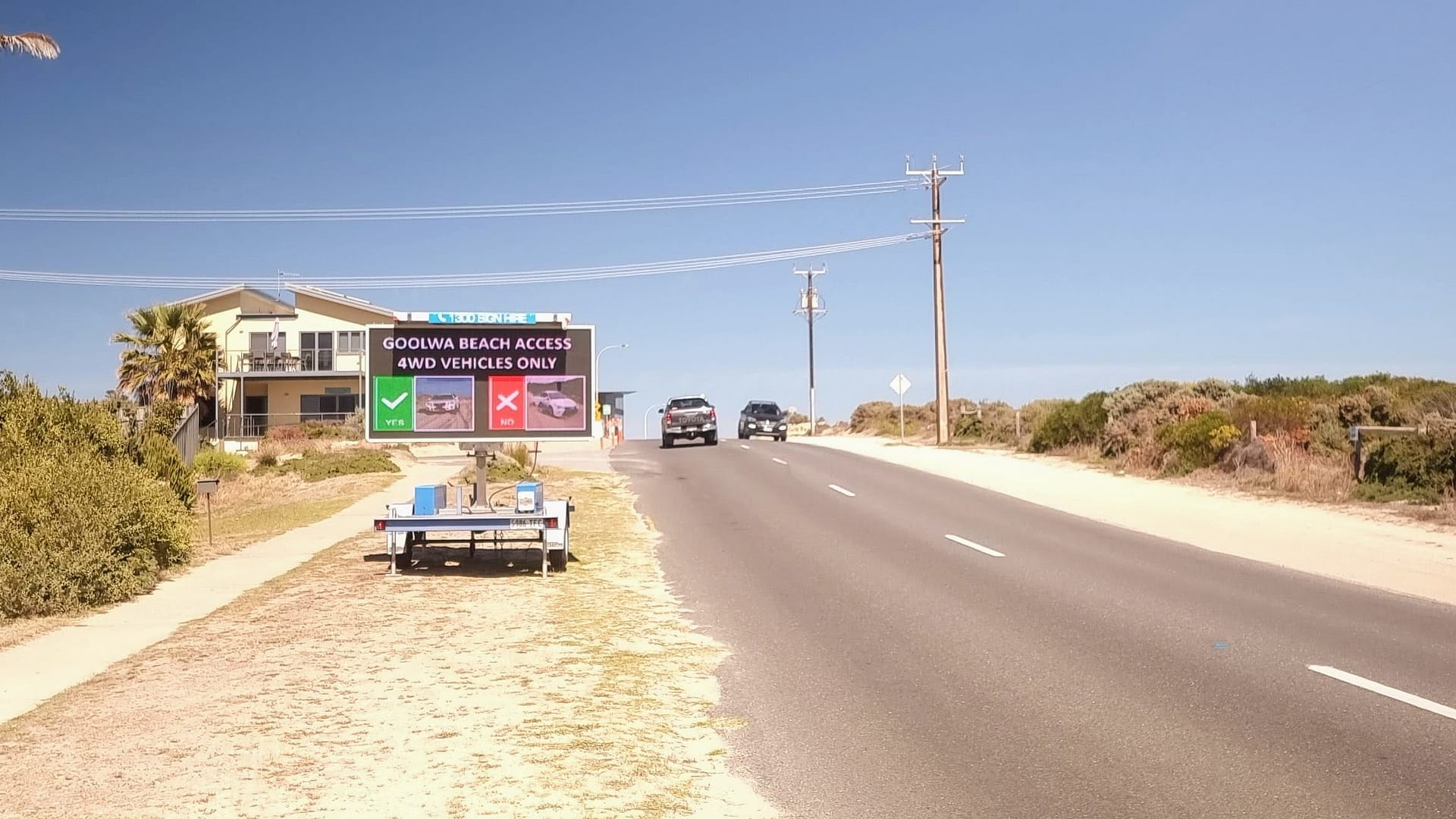 Goolwa Beach Graphic Road Sign | Graphic Sign Hire