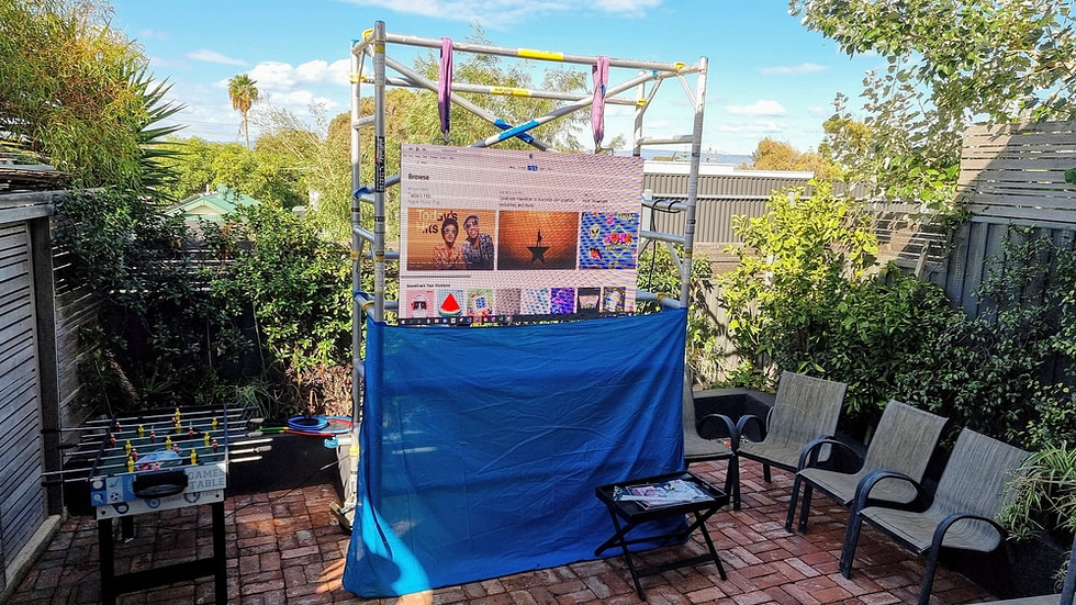 Custom Event Screen for Party - Graphic Sign Hire